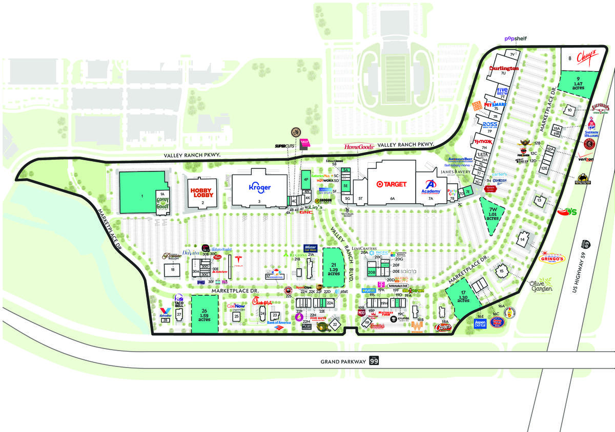 Directory of Stores at Valley Ranch Town Center in New Caney